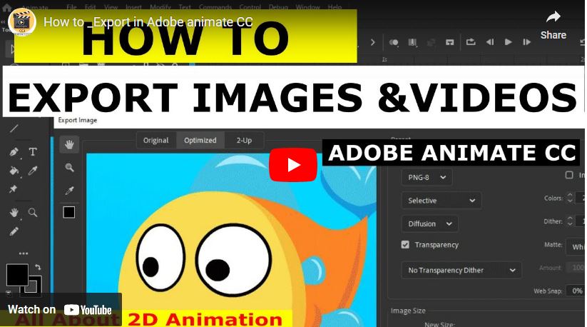 ️ How to Export in Adobe animate CC