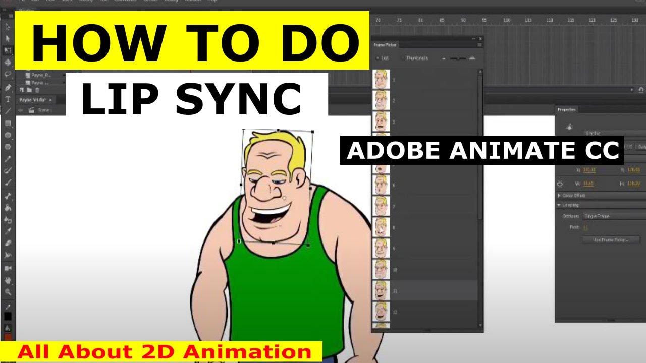 💋How to do Character Lip Sync Animation | Adobe Animate CC