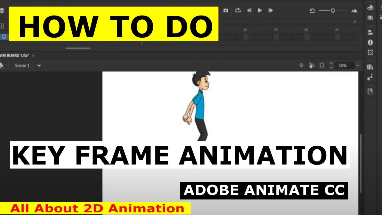 ️How to do keyframe animation in Adobe Animate CC