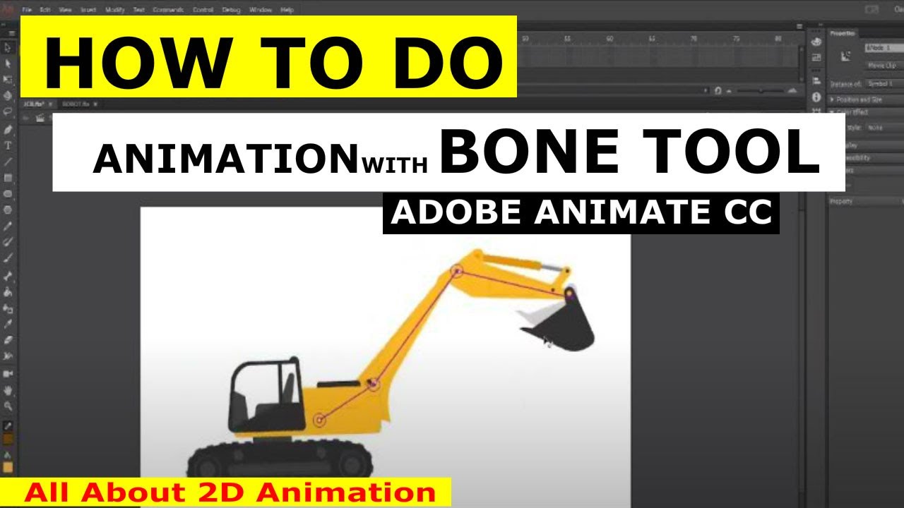 ️ How to Rig using Adobe animate cc bone tool